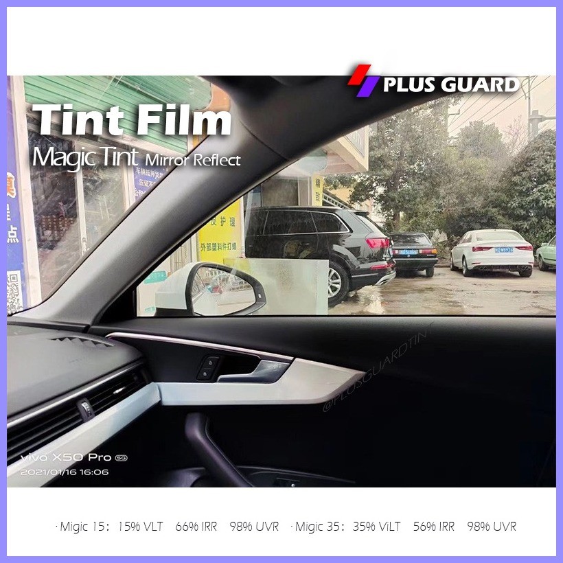 Magic Tint/ Mirror Reflect/ Car Tint films Heat Reject UV protect ...