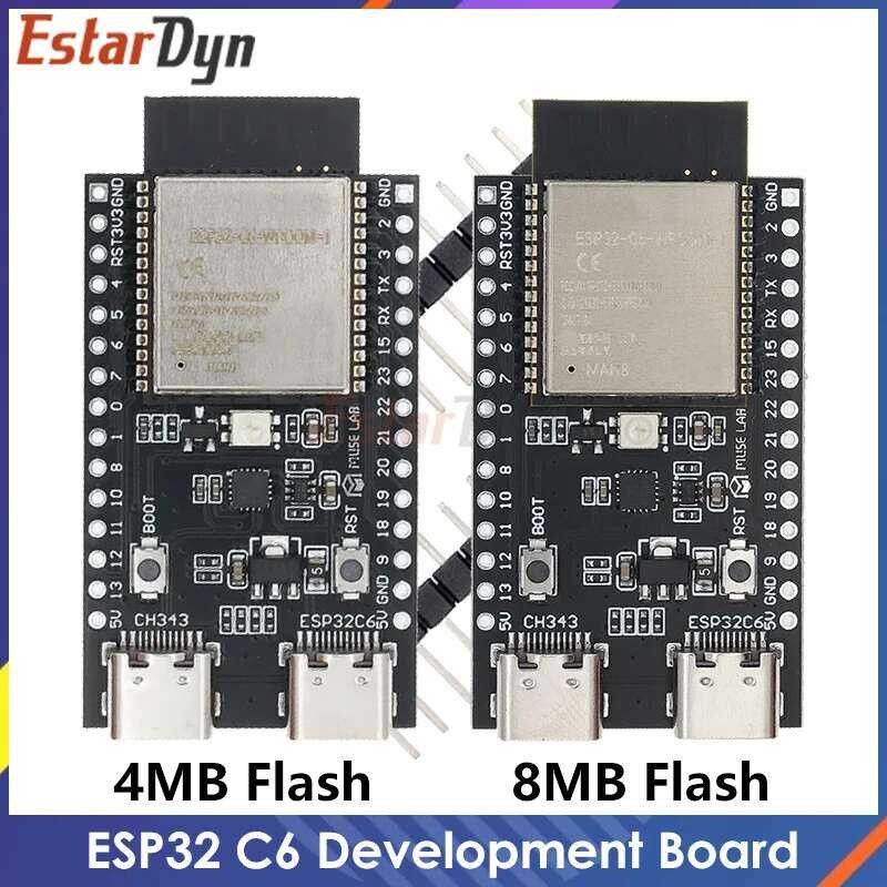 Esp32 Esp32-C6 Wifi+Bluetooth Internet Of Things Dual Type-C Development ESP 32 Core Board ...