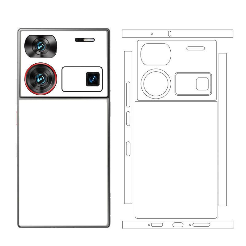 Plain Color Decal Skin for Nubia Z60 Z70 Ultra Back Screen Protector ...