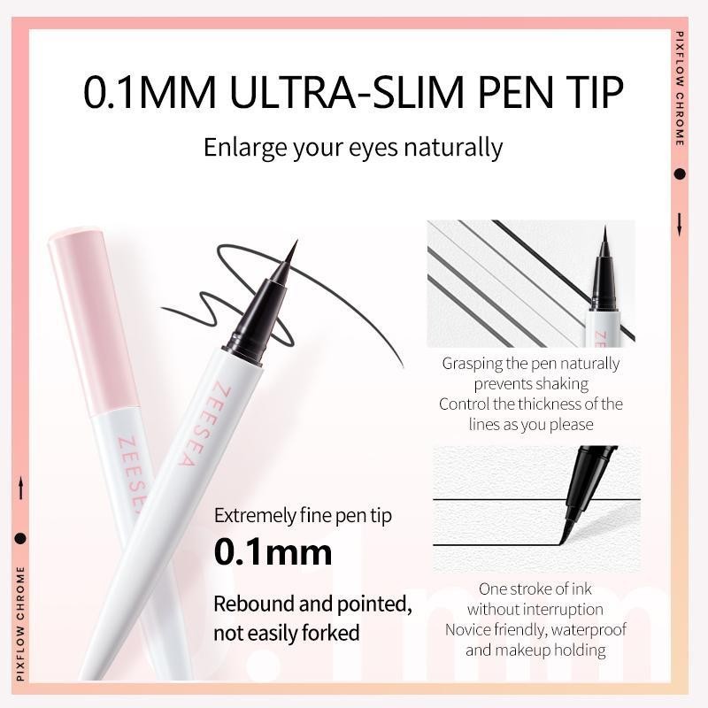 ZEESEA 0.01mm Liquid Eyeliner Waterproof Long Lasting Eye Makeup Quick-Dry Black | Shopee ...