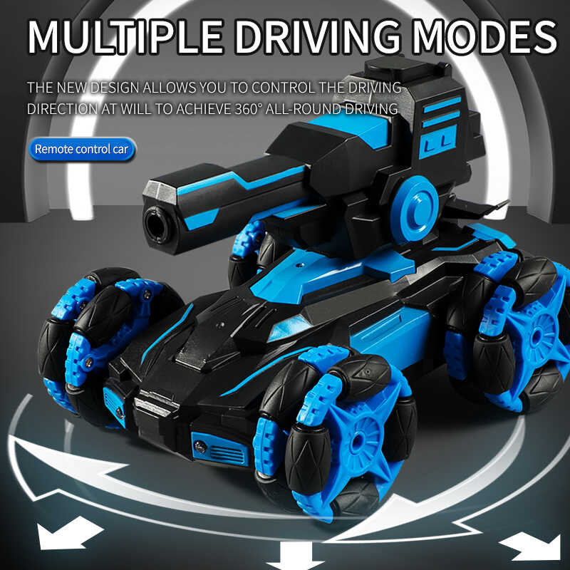 RC JJRC 2.4G With Light Music Simulation Exhaust Spray Stunt Car Gel ...