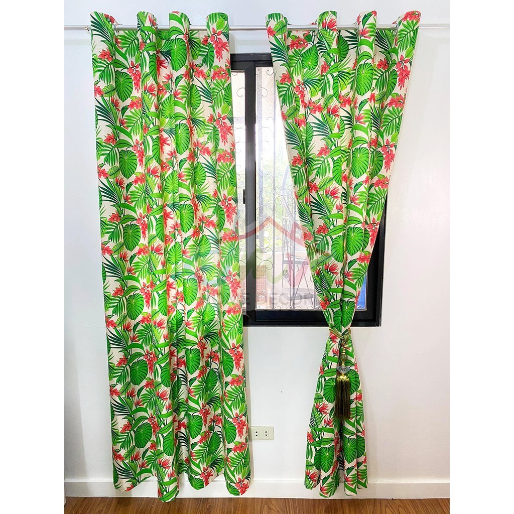 Green Palmera Ring Curtain - Sold Per Piece | Shopee Philippines