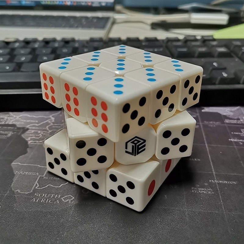 JIER 3x3 Dice Shape Speed Cube 3x3x3 Sudoku Magic Cube Stickerless 56mm ...