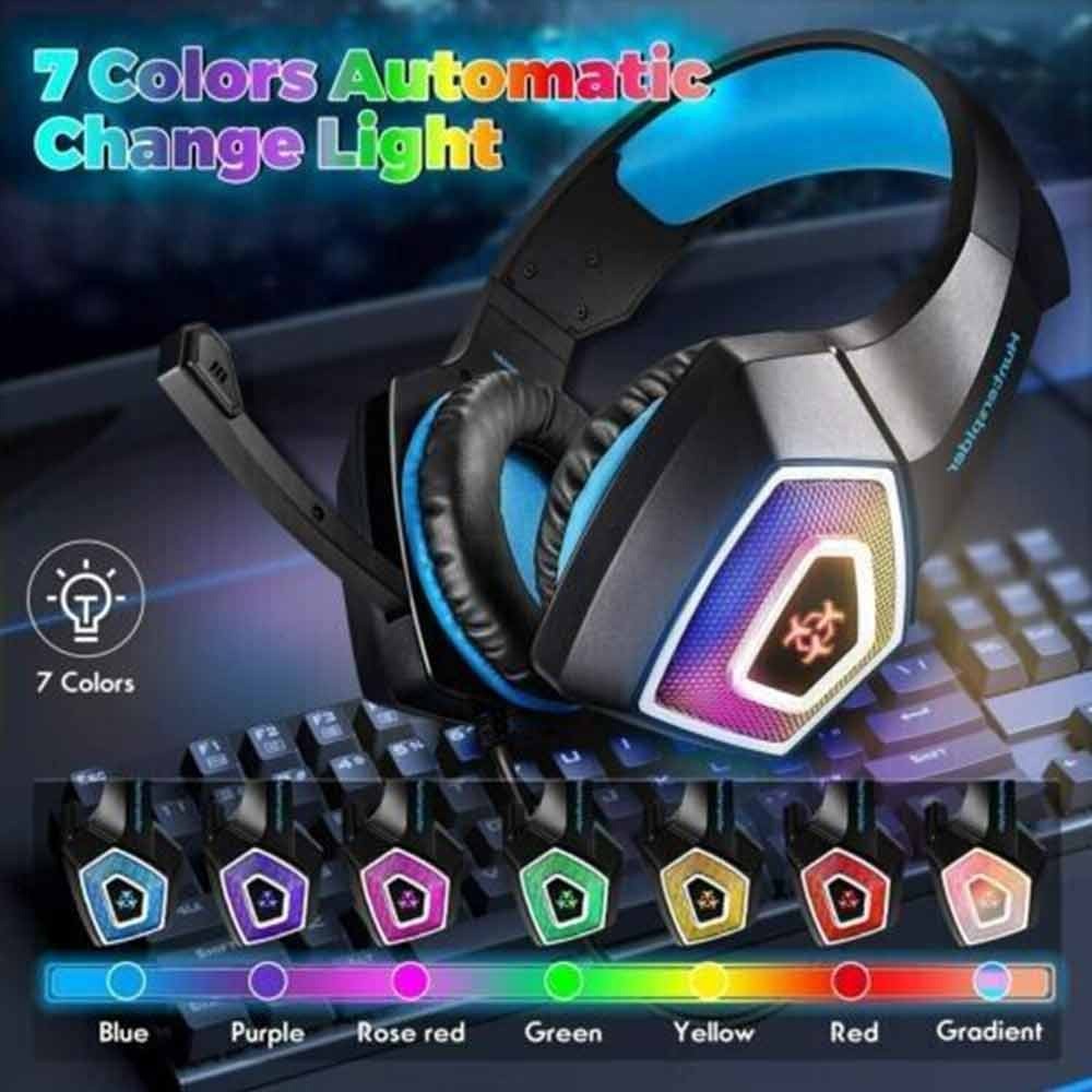 Hunterspider V1 USB Gaming Headset PC Game Headphone Surround Sound ...