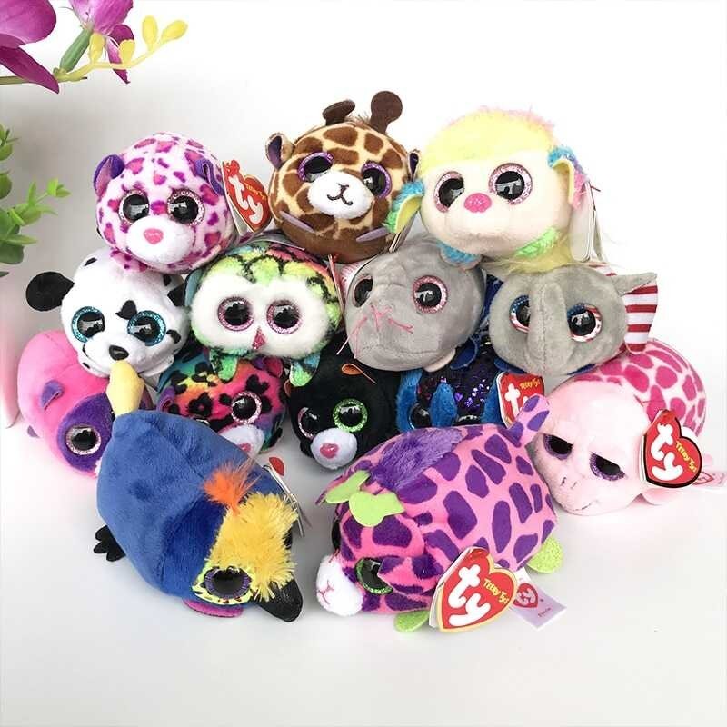 10Pcs/Lot 10Cm Glut23dre5 Teeny Ty Beanie Big Eyes Phone Screen Wipe ...