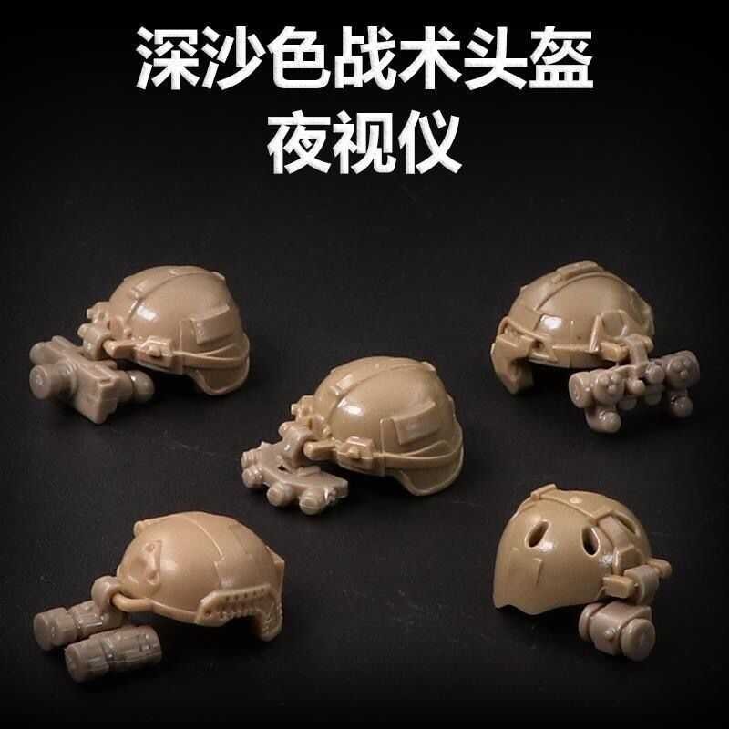 Kompatible Modernong Lego Kagamitang Militar Kagamitan Tactical Helmet ...