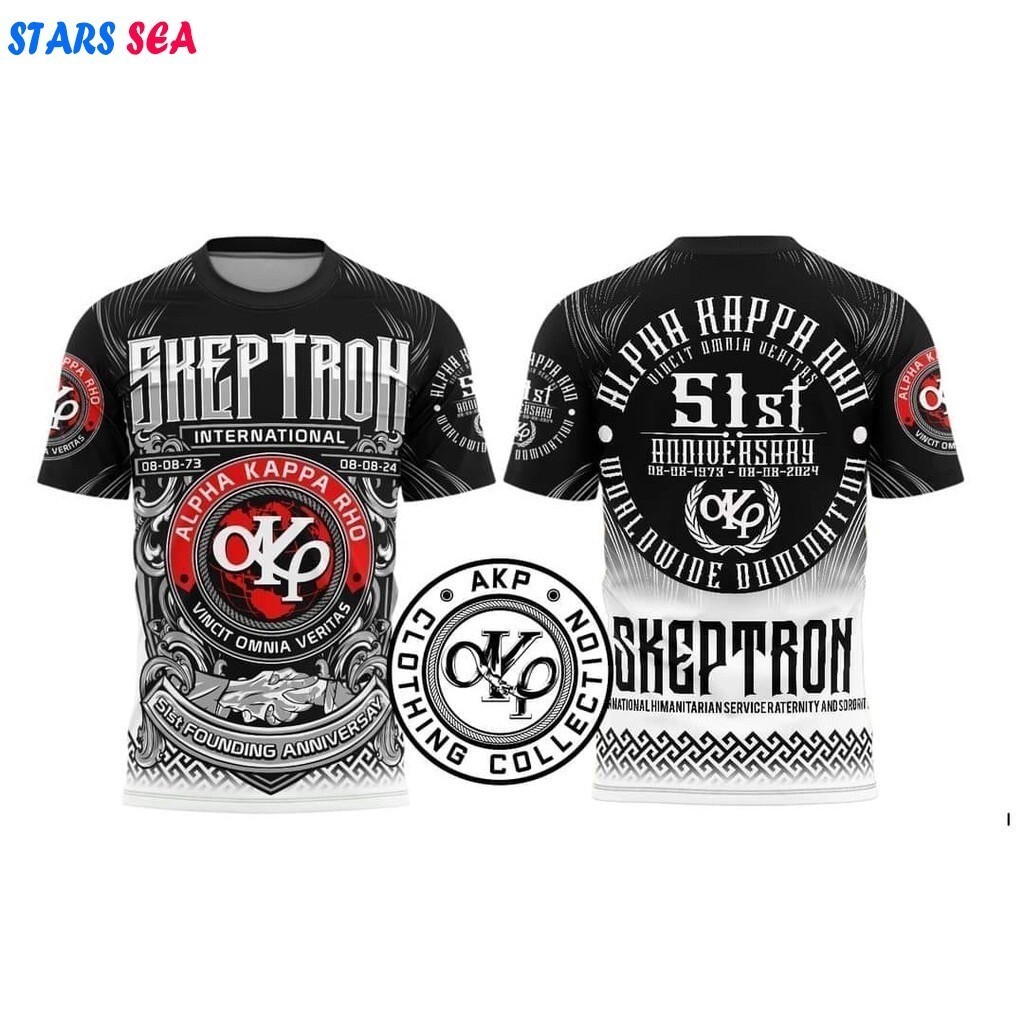AKP 51th Anniversary Alpha Kappa Rho Full Sublimation T-Shirt Frat Shirt (Skeptron) | Shopee ...