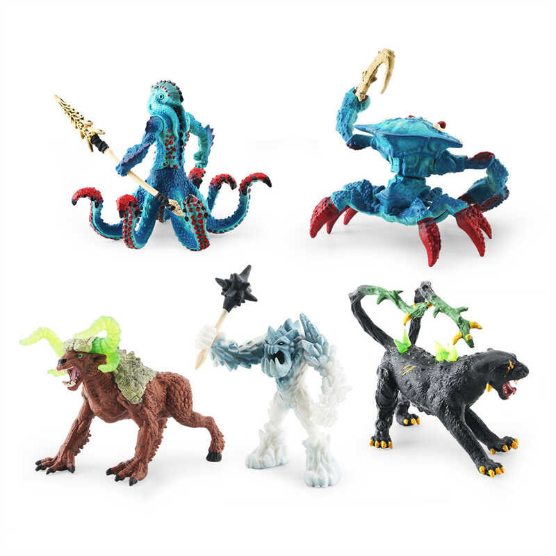 B Action Figures Marine Green Crab Monster Octopus Mythology Animal ...