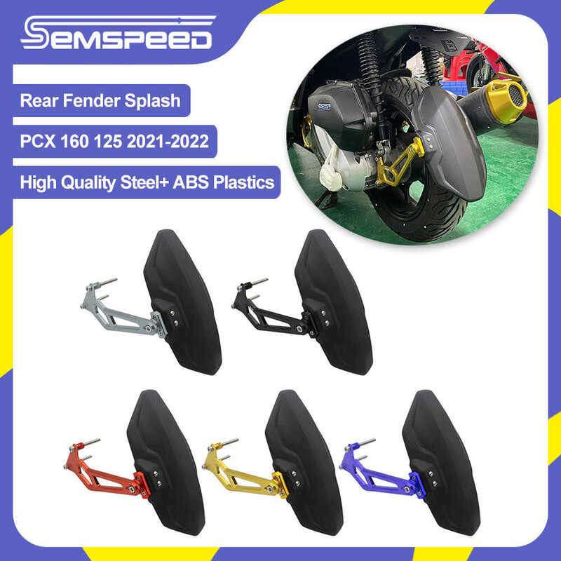 Motorcycle Rear SEMSPEED Fender Mudguard Wheel Splash Guard Para Sa ...