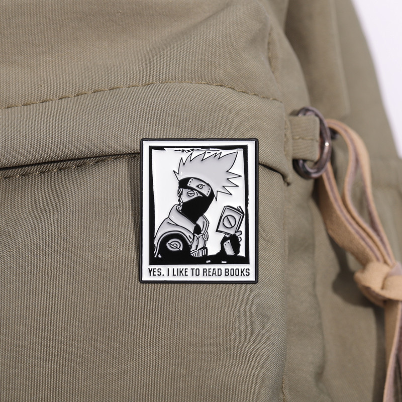 Naruto Akatsuki Badge Brooch Sasuke Uchiha Sharingan Pin Lapel Pins ...