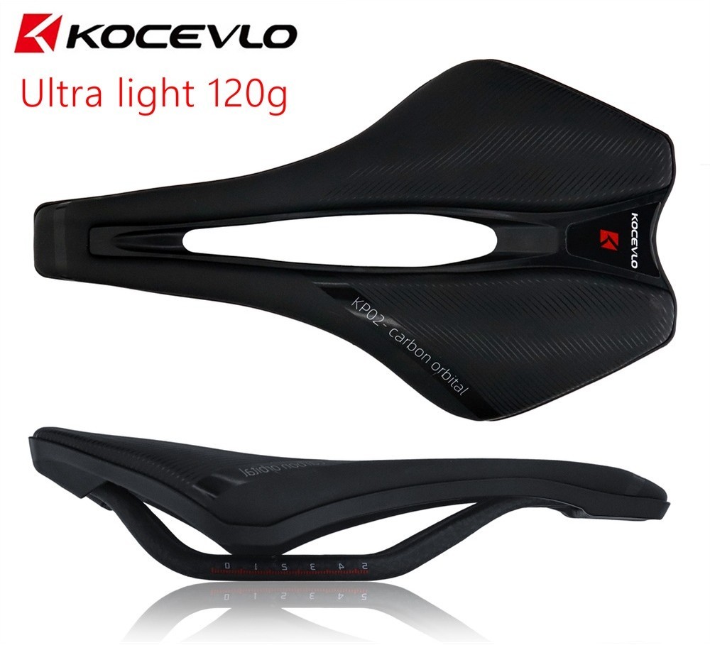 KOCEVLO Bicycle Titanium bow Saddle Road MTB Bike Seat Pu Leather ...