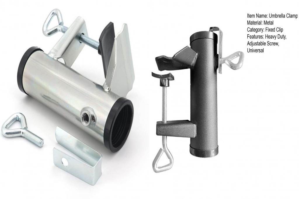 CC Adjustable Umbrella Holder Outdoor Umbrella Clamp Adjustable Heavy ...