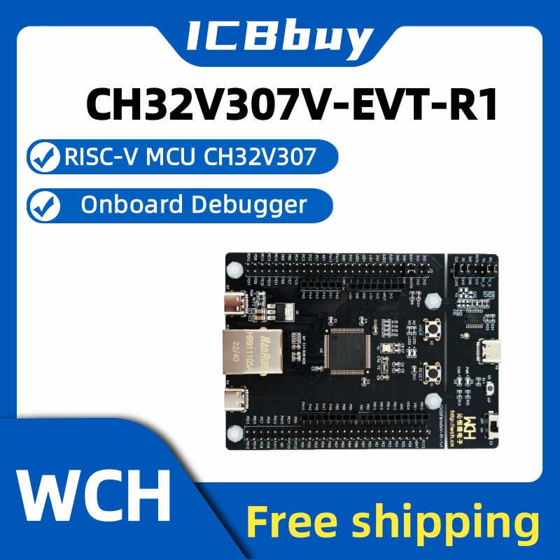Ch32v307 Ch32v307v-Evt-R1 Evaluation Board MCU Onboard Wch-K WCH Risc-V ...