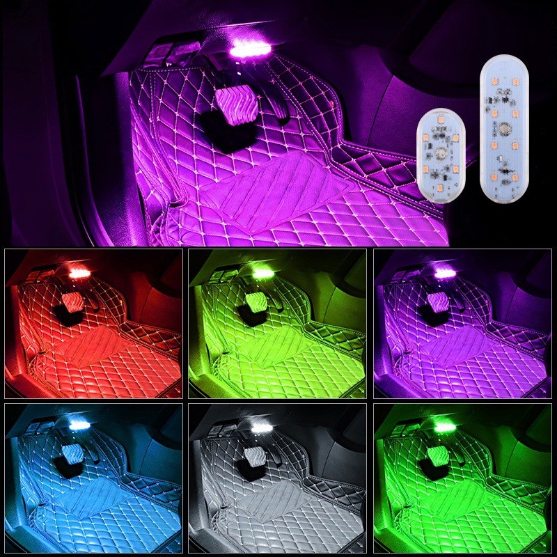 Car Interior Roof Reading Lamp Touch Light Wireless Car Interior Roof ...