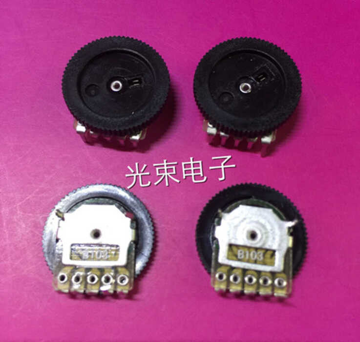 Potentiometer dial/Potentiometer doble channel 5-pin wave wheel ...