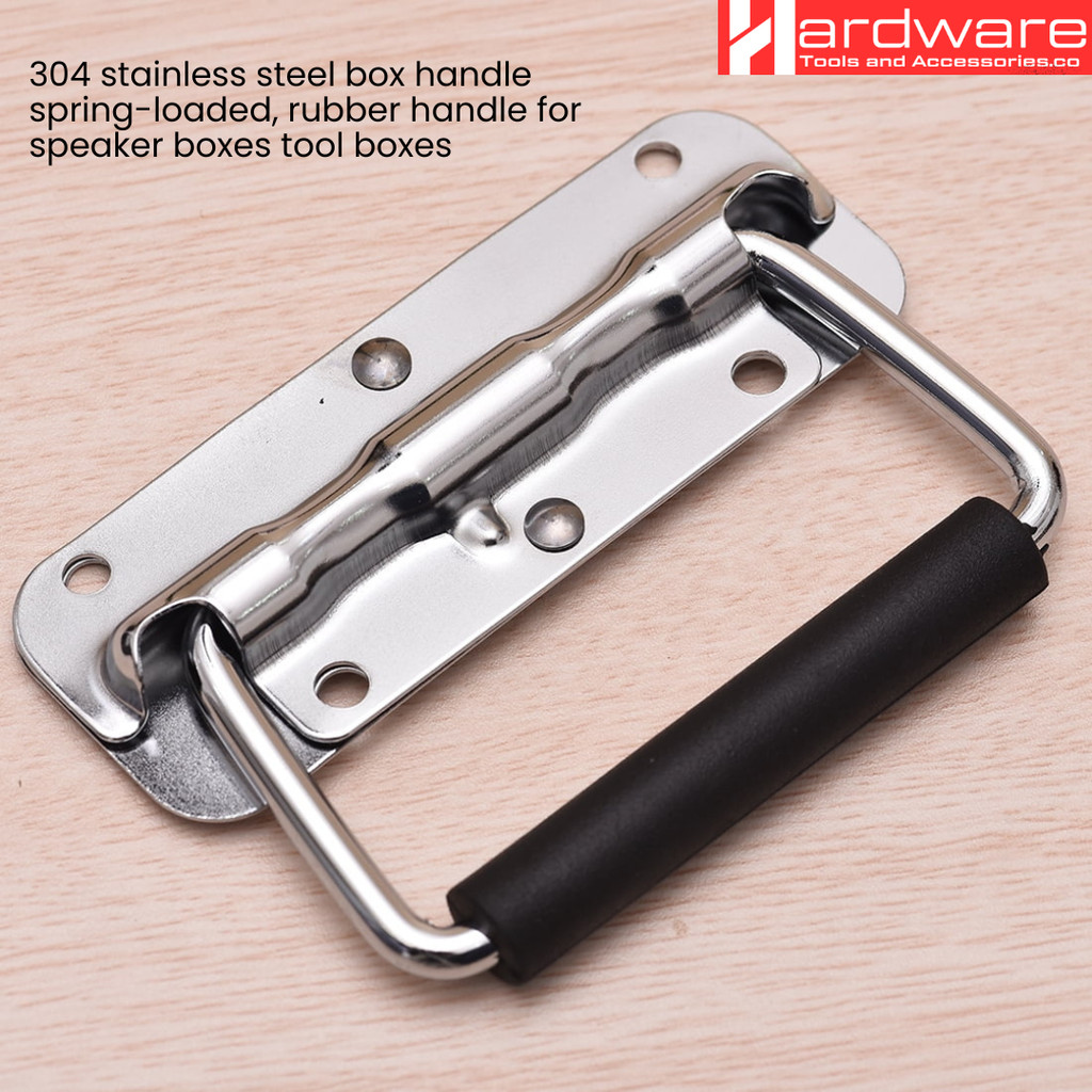 Stainless 304 Folding handle stainless Box Metal Handle Silver Black ...