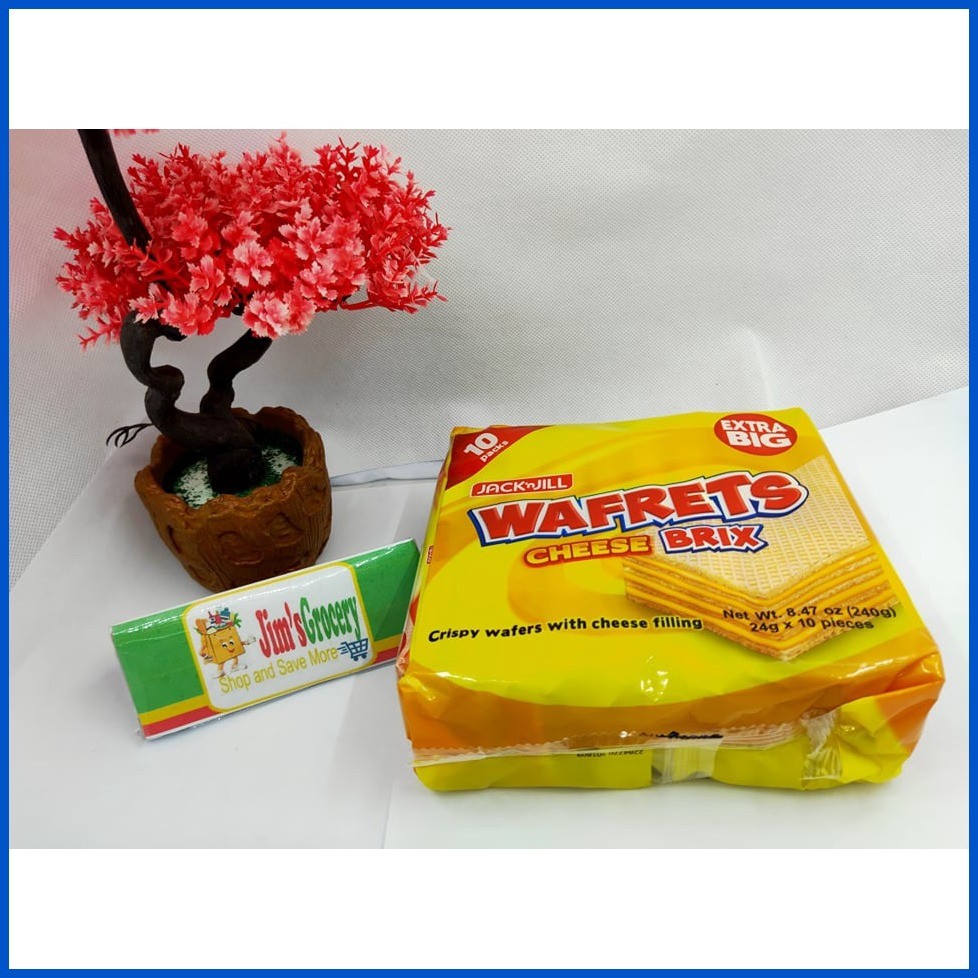 ☺ JIMS WAFRETS BRIX CRISPY WAFER FILLING CHOCO/CHOCO VANILLA/CHEESE 10 ...