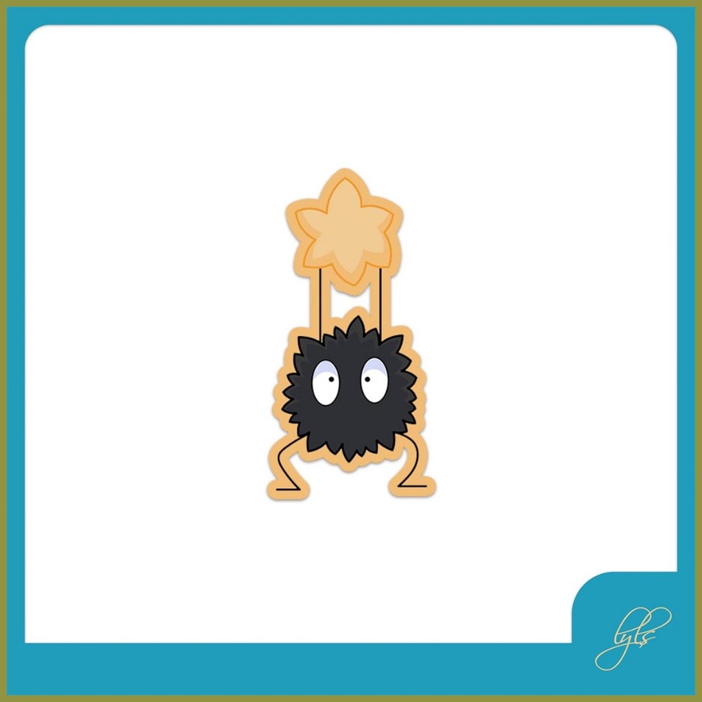 Studio Ghibli Spirited Away Susuwatari Anime Peeker Peeking Waterproof ...
