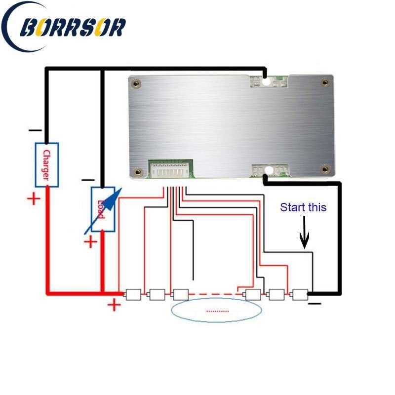 Lifepo4 24V 8S 30A BMS Lithium Ion PCB 3S 12V 4S 5S 6S 7S 40A 45A 60A ...