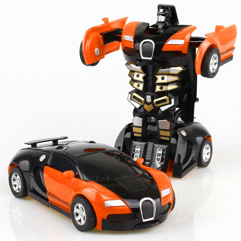 LY IN 2 1 Deformation Robot Car Model Plastic Mini Transformation ...