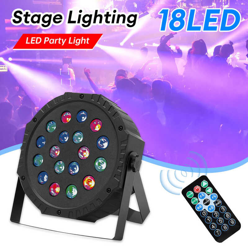 ZIR Mall Stage Lights RGB DJ LED Par Light Remote & DMX Controlled ...