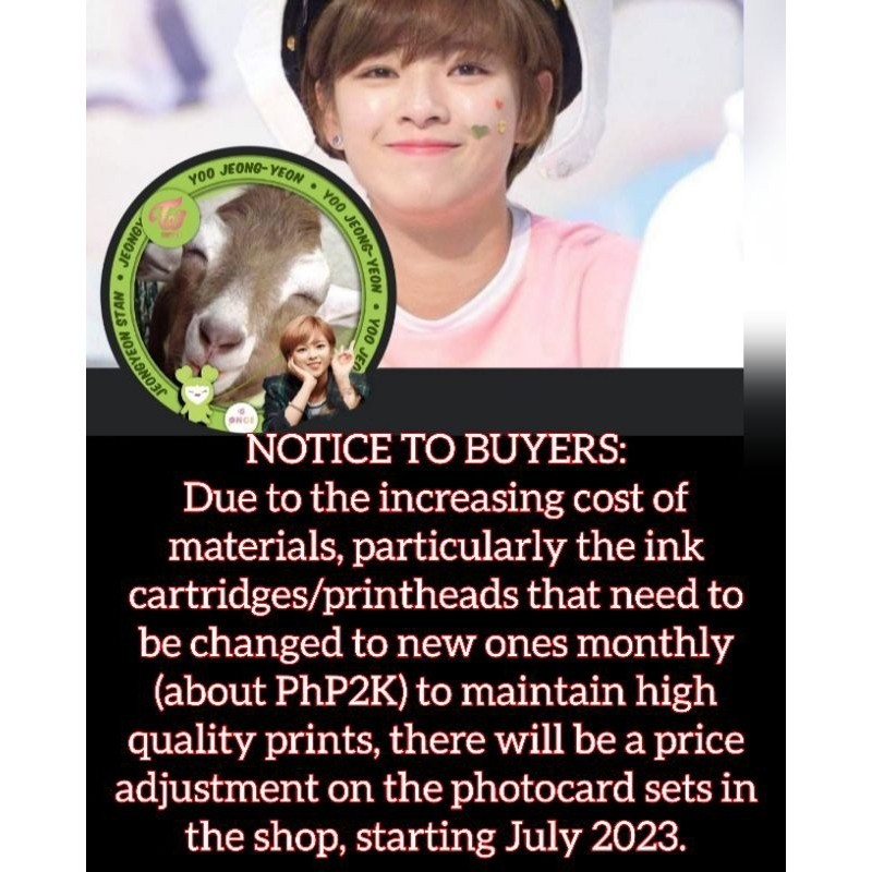 ๑ TWICE OT9 Golden Laburi Customized Photocards Members Set of 9 Cards ...