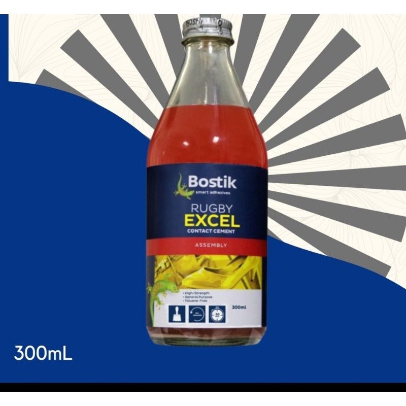 BOSTIK ORIGINAL RUGBY EXCEL / ALL PURPOSE CONTACT CEMENT ( 300ML ...