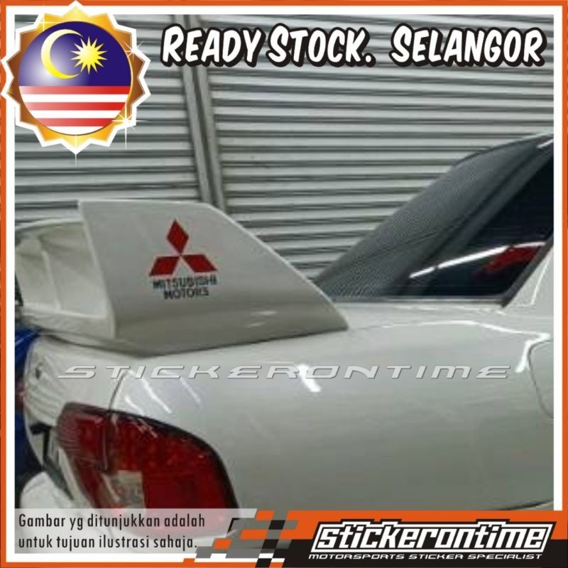 Car Sticker Mitsubishi Logo Spoiler GT Wing Evo Lancer Inspira Turbo ...