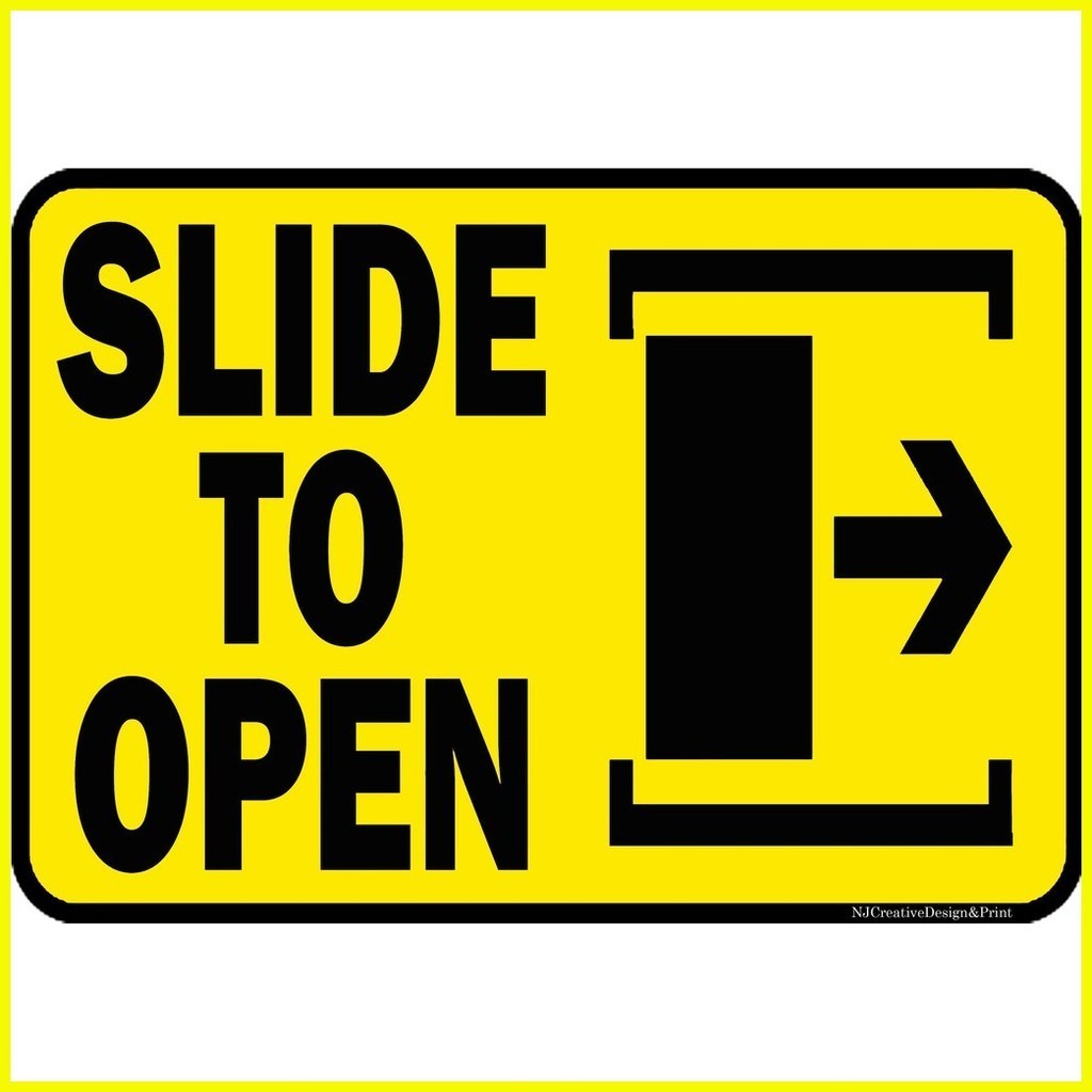 Slide To Open Signage-A4 Size | Shopee Philippines