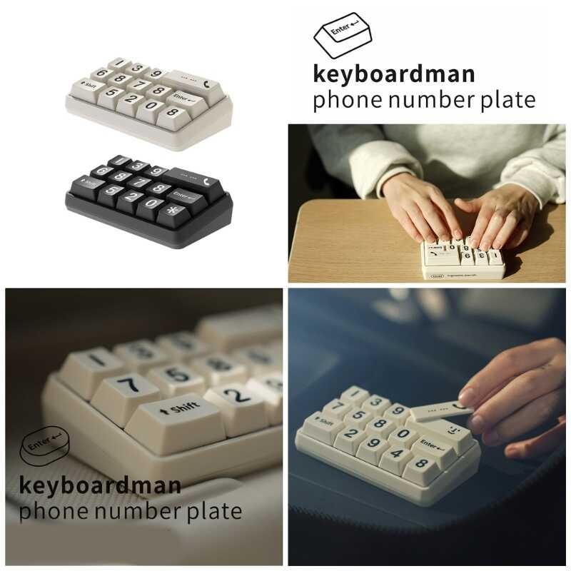 Sign Portable Stop Car Temporary Parking Keyboard Number Plate For ...