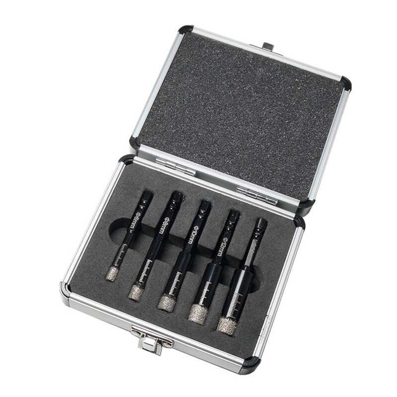 5-Piece Vacuum Brazed Diamond Core Drill Ay Magkasya Para sa Ceramic ...