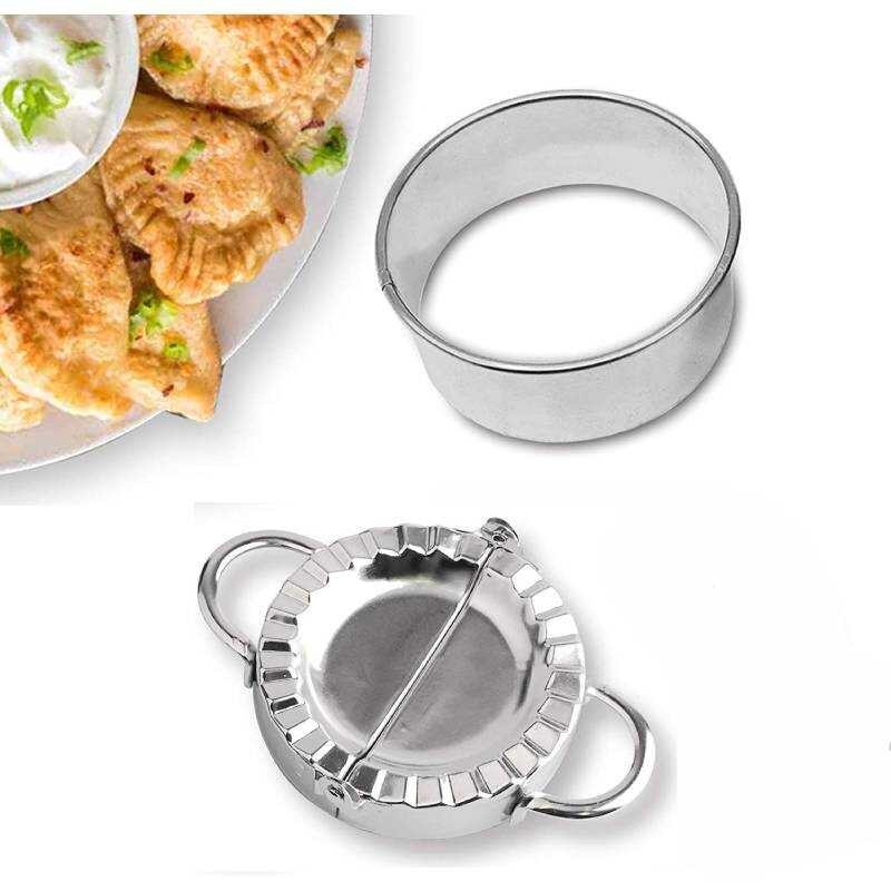 Stainless 2Pcs Steel Small Mold Ravioli Skin Maker Dough Dump g Wrapper ...