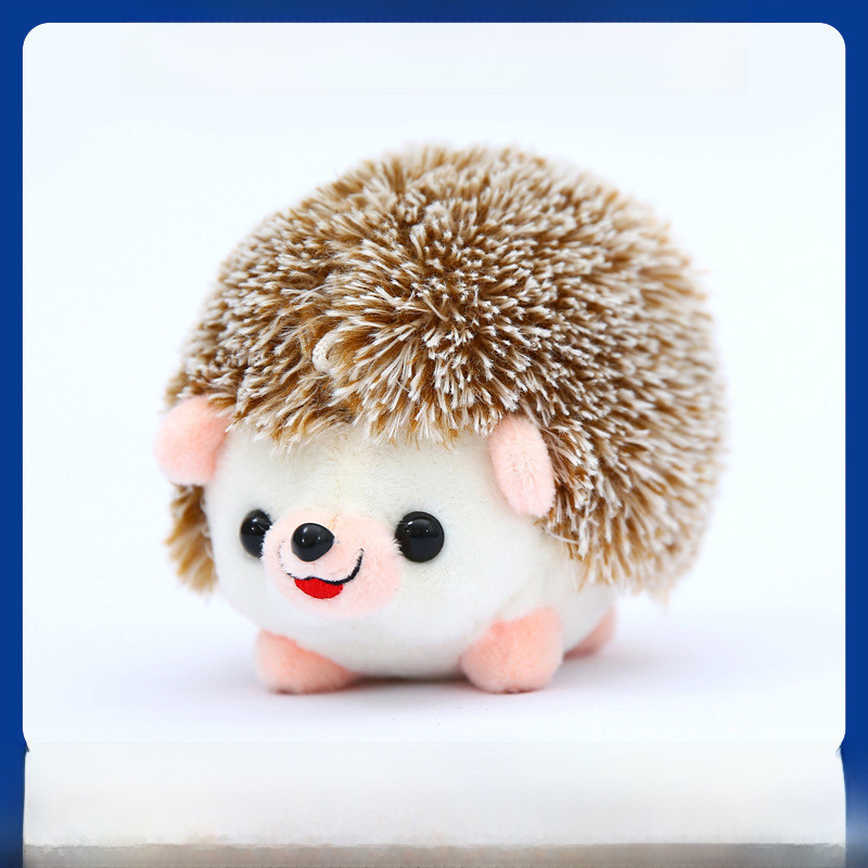 Adorable Plush Hedgehog Toy Soft Stuffed Keychain Doll Cute Animal Gift ...