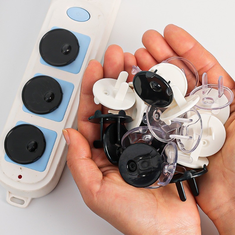 10PCS Anti Electric Shock Plugs Protector Covers - Clear Shock Plug ...