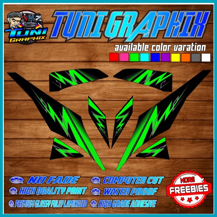 ⚽ § MIO I 125 Lightning Strike Decals Sticker Set with Freebies ...