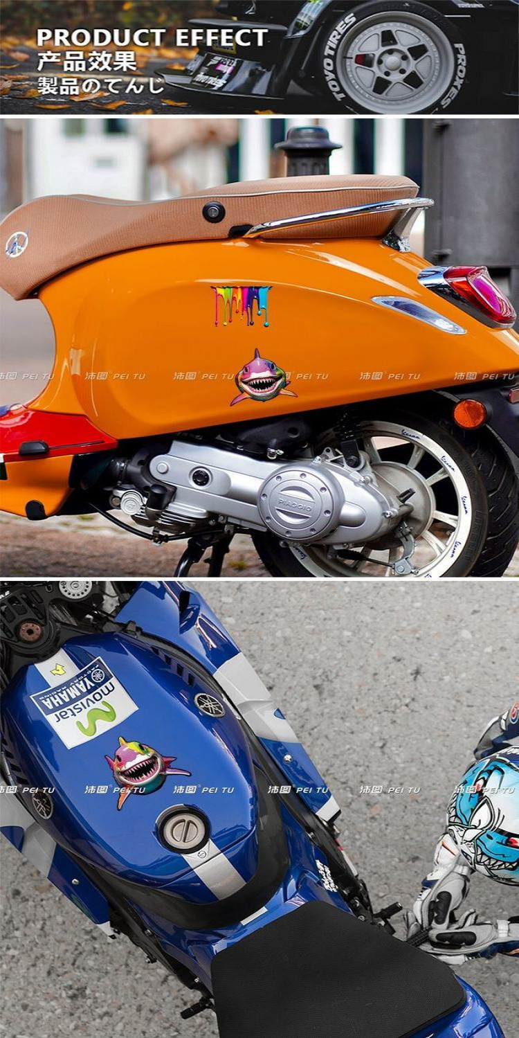 Car Stickers Reflective Stickers Electric Cartoon Glass Chassis Body ...