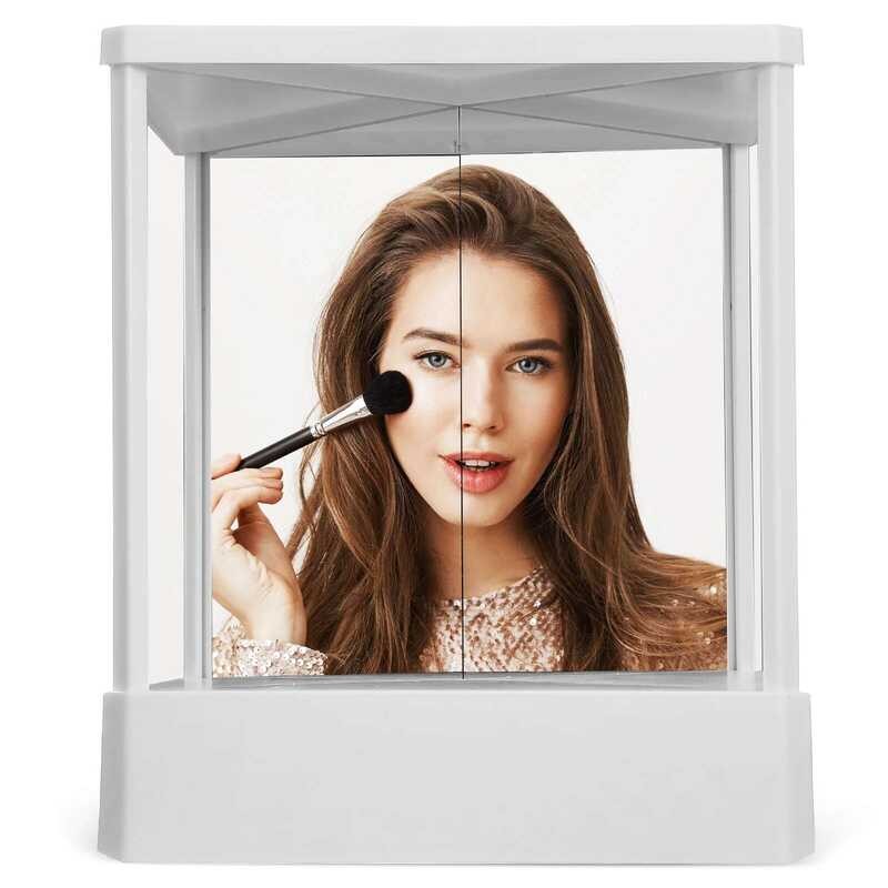 Dsxg Vintage Mirror Vanity Mirrors For Makeup Standing Inverted LED ...