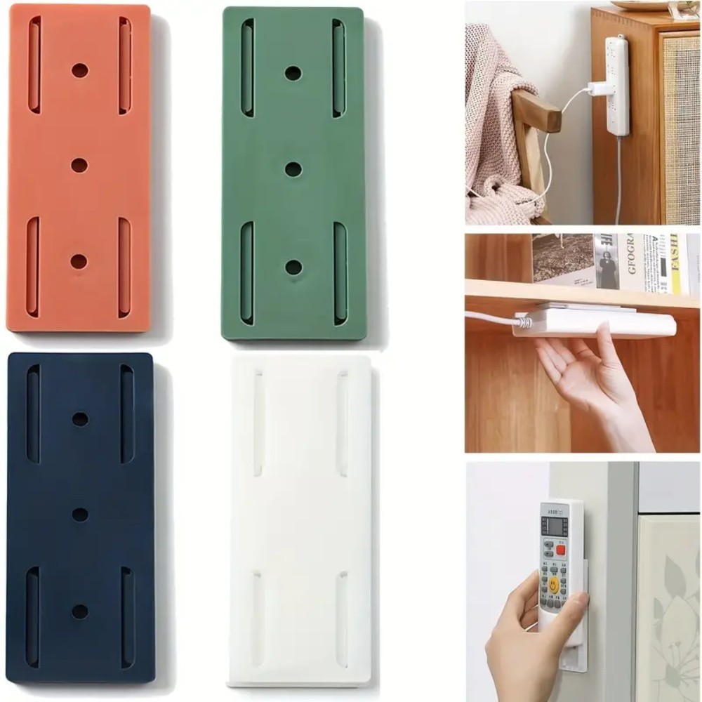 Wall-Mounted Sticker Punch-free Plug Fixer Home Self-Adhesive Socket ...