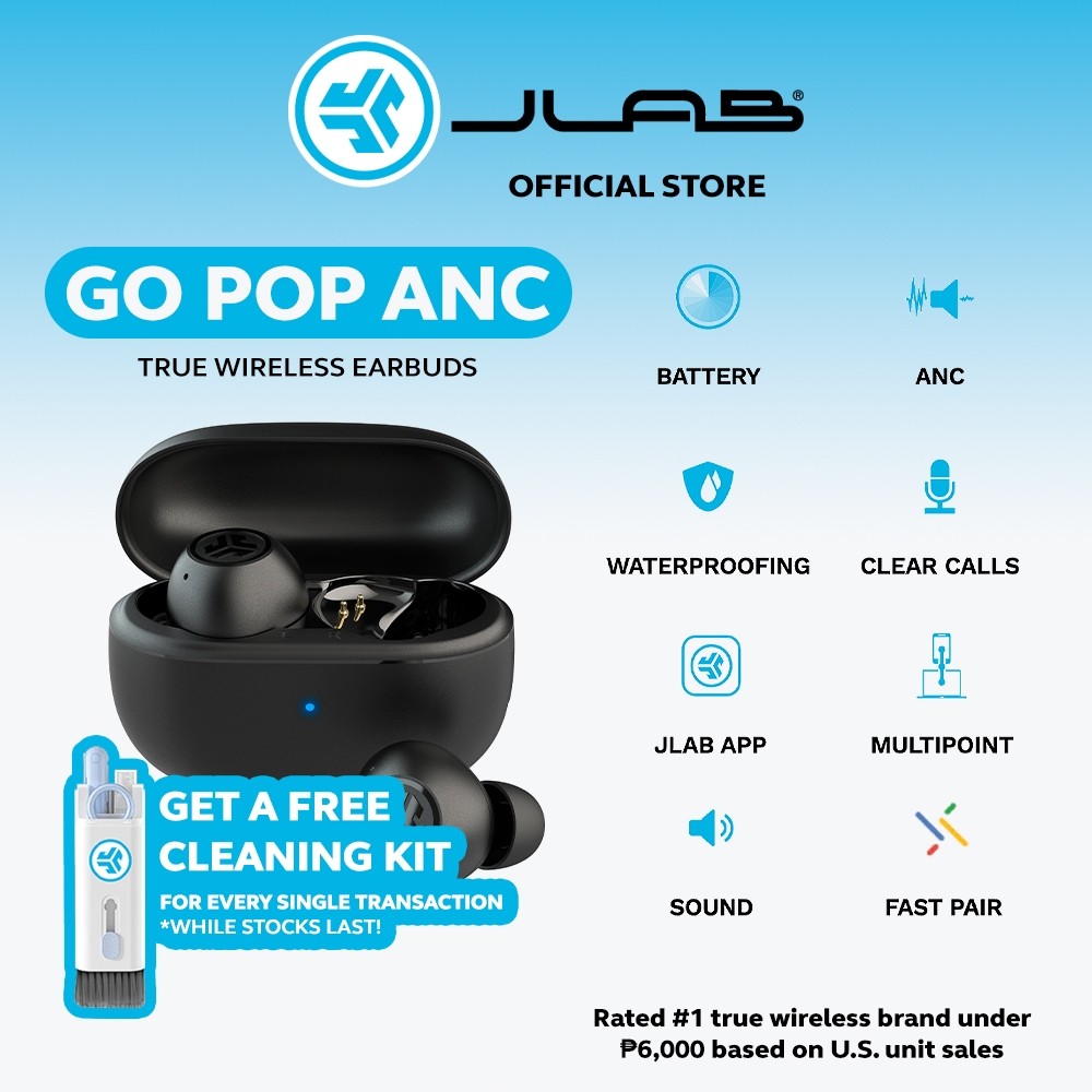 ♞Jlab Go Pop ANC True Wireless Earbuds | Shopee Philippines