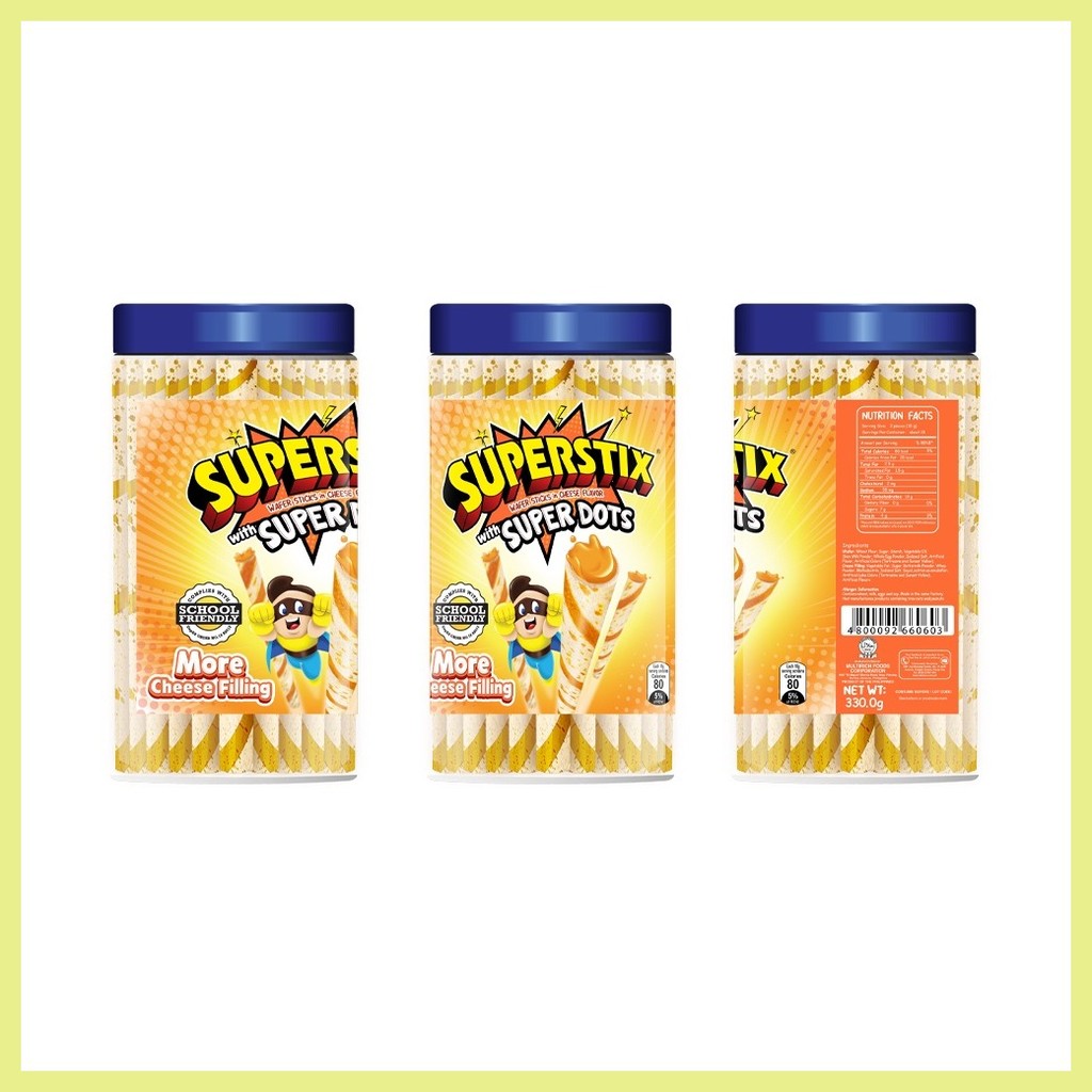 SUPERSTIX CHEESE JR WITH MORE FILLING 6G X 55PCS (330G) | Shopee ...