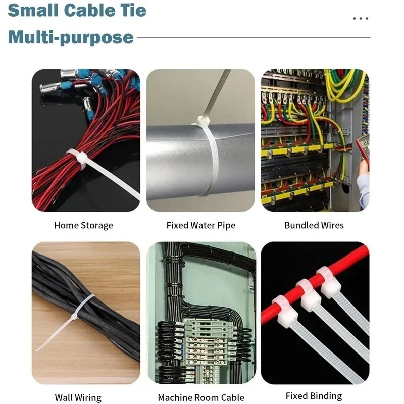 100Pcs Cable Management Assorted Industrial Supply Fasteners Plastic ...