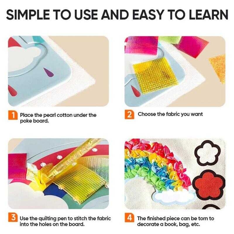 Poke Painting Book Art Kits Educational Toys DIY Activity Accessories ...