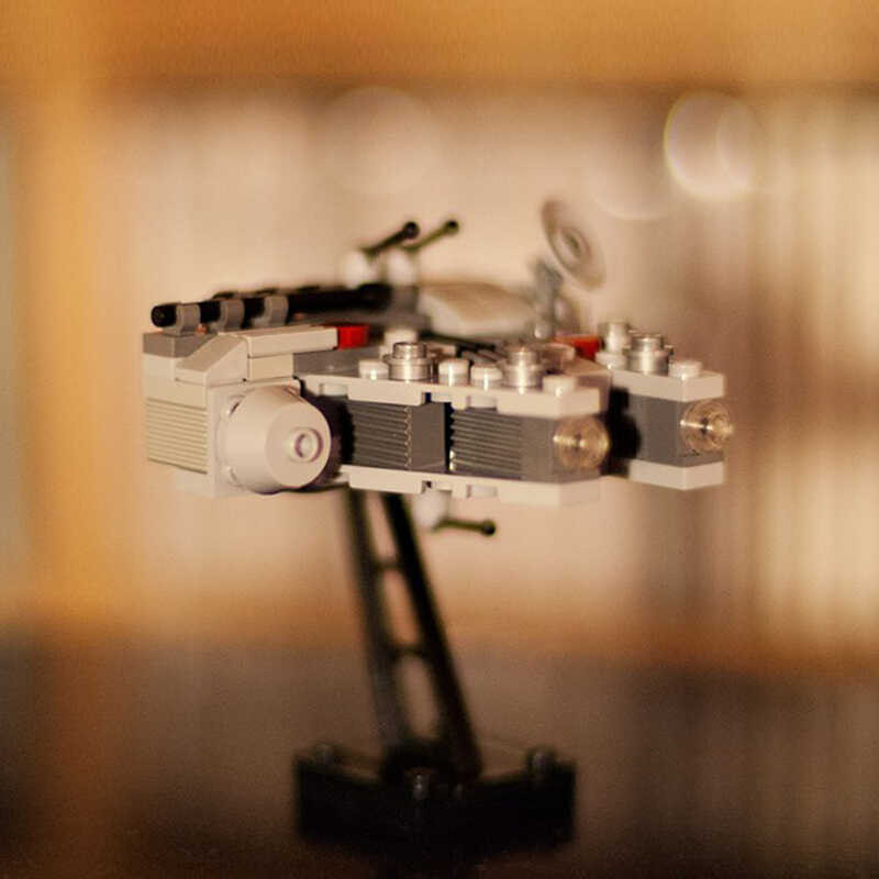 Building Blocks MOC 75192 Mini Millennium Falcon Tar Set Fighter ...