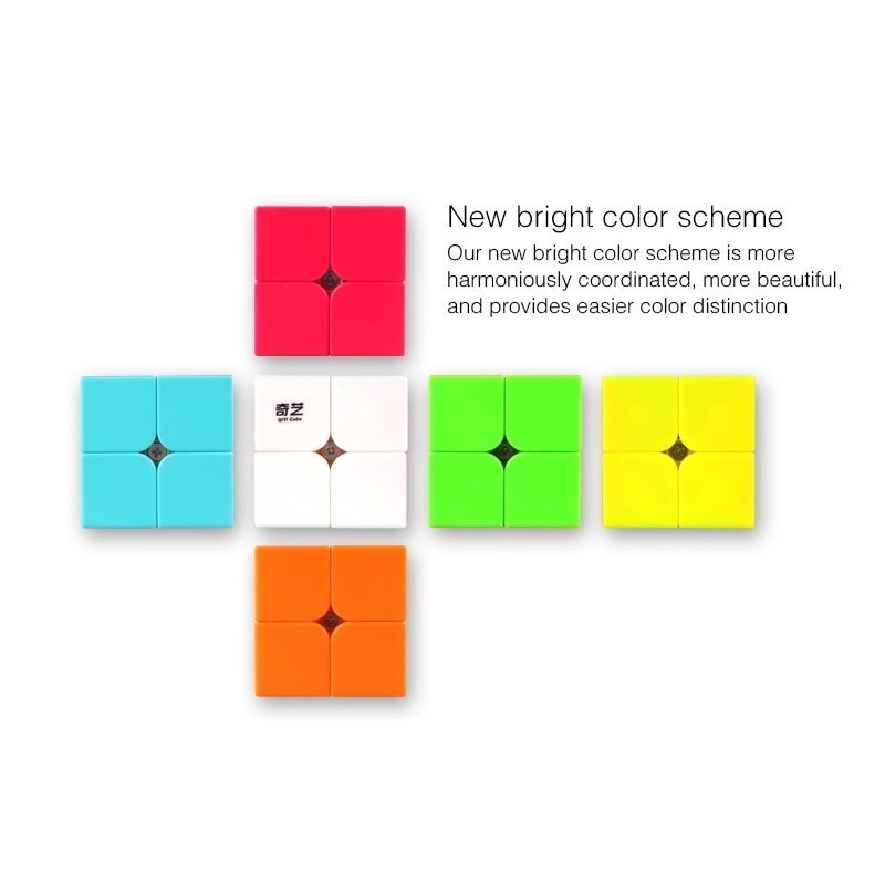 QiYi Speed Cube 2x2 Magic Cube 2x2x2 Stickerless QiDi S2 50mm | Shopee ...
