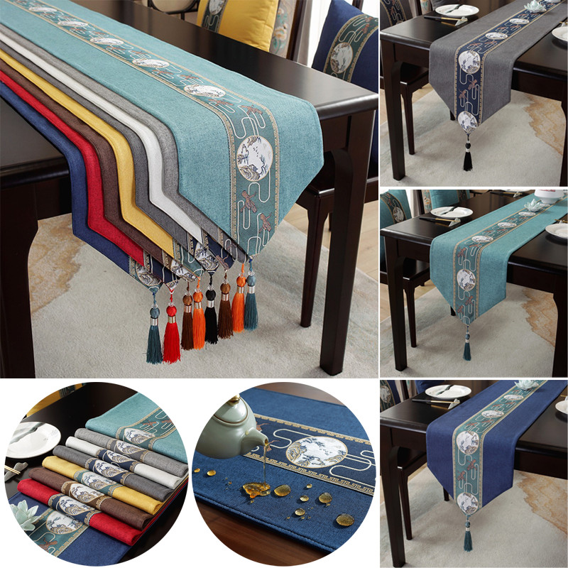 Table Runner Home Decoration Waterproof Long Tablecloth Chinese Style ...