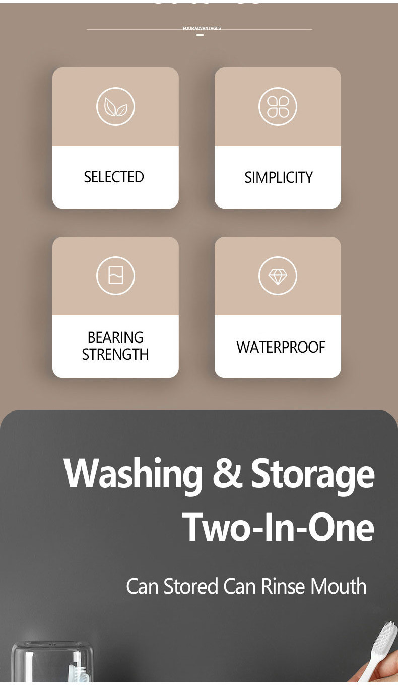 Toothpaste and Toothbrush Box Travel Toothbrush Box Wash Set Portable ...