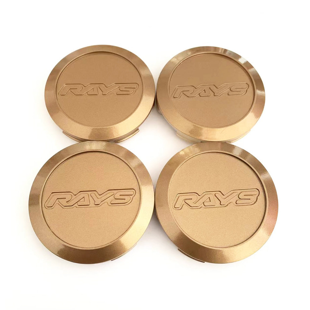 XF 4pcs 65mm RAYS Car Wheel Center Caps Red Logo Fit for Rays Volk ...
