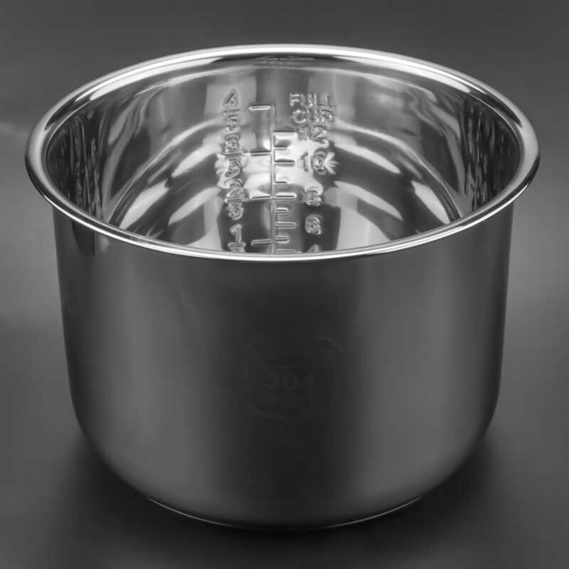 Rice Stainless 6L Steel Inner Pot Minute Pressure Cooker Liner | Shopee ...