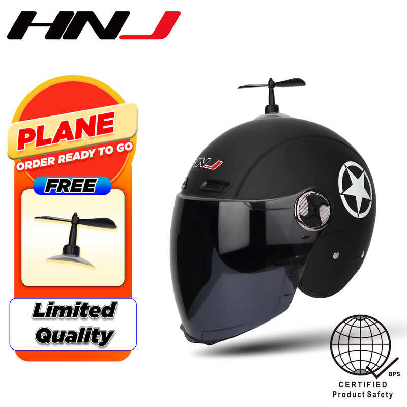 . HNJ 923 Half Face Motorcycle Helmet For Men And Women With ICC COD ...
