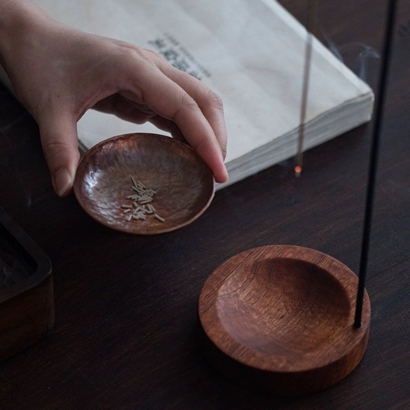 Creative Upside Down Incense Burner - Wooden Line Incense Stick Holder ...